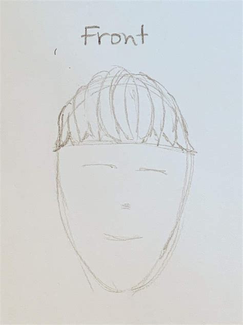 How To Draw Bangs Front View Side Basicdraw Com