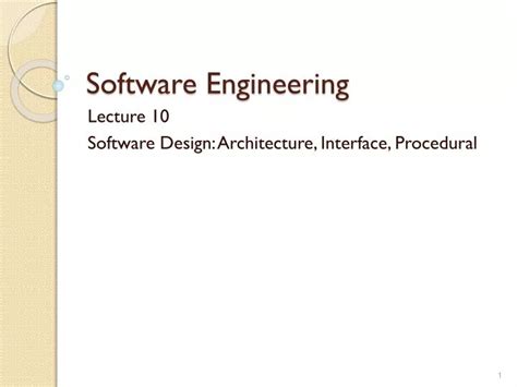 PPT Software Engineering PowerPoint Presentation Free Download ID 2674844