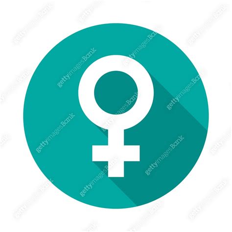 Female Sex Symbol Circle Icon With Long Shadow Flat Design Style 이미지 870169378 일러스트 무료 일러스트