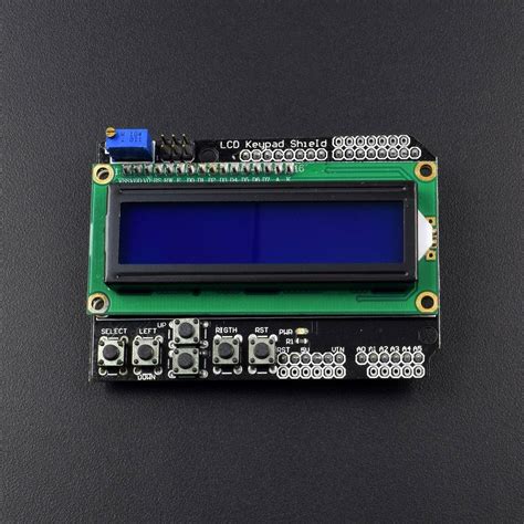 16x2 1602 lcd keypad shield blue backlight for arduino rees52