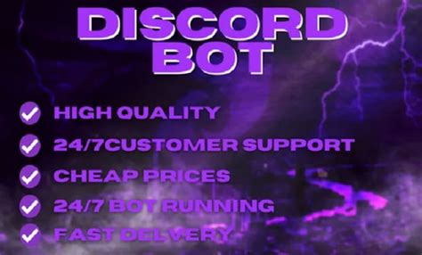 Create A Custom Discord Bot For Your Discord Server By Tonnyalice Fiverr