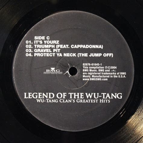 Wu Tang Clan Legend Of The Wu Tang Wu Tang Clans Greatest Hits 82876 61645 1 2 Lp