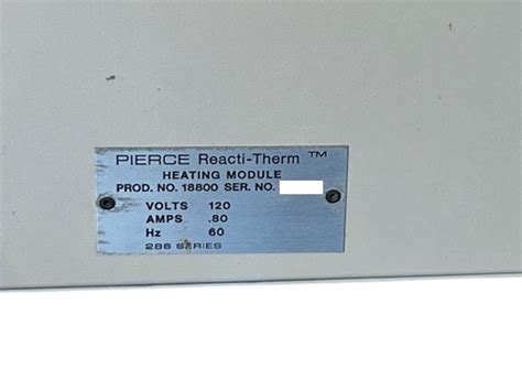 2037【thermo】 Pierce Reacti Therm加熱モジュール 型番：18800 Ehi株式会社