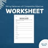 Writing Sentences With Comparative Adjectives Worksheet By Essayel