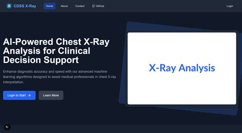 Github Mmansy19 Cdss Xray App Ai Powered Clinical Decision Support