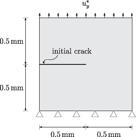 Geometry Loading And Boundary Conditions For Single Edge Notched Plate Download Scientific