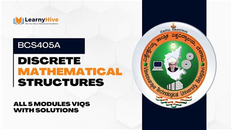 Discrete Mathematical Structures Bcs405a All 5 Modules Viqs With