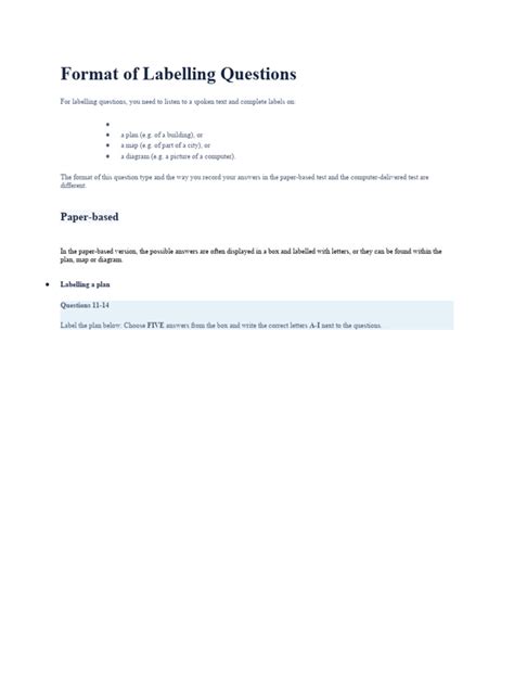 Format Of Labelling Pdf