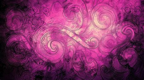 Abstract Swirling Patterns In Shades Of Pink And Black Create A Dynamic Visual Effect Premium