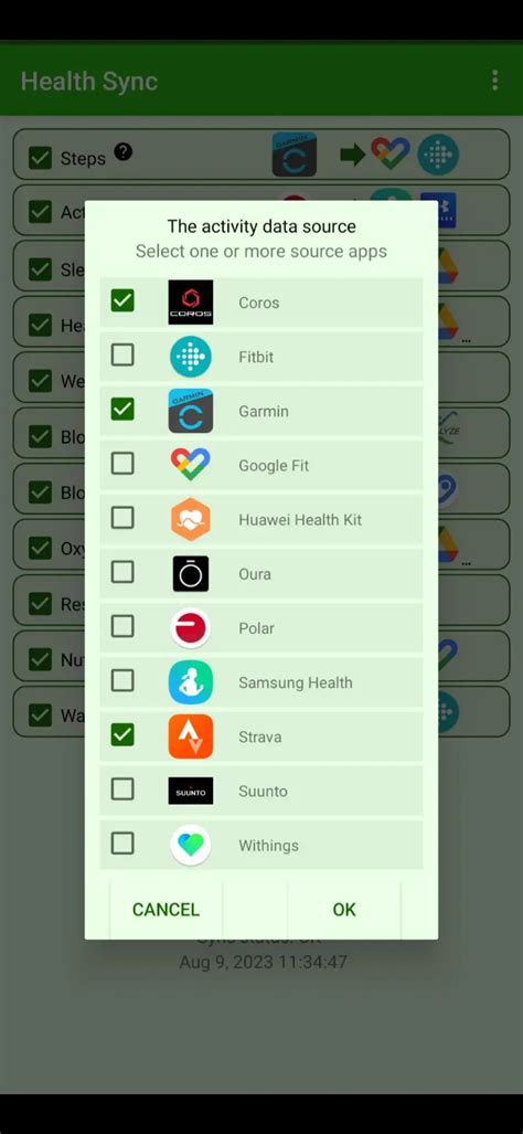 start health sync