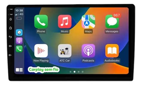 Central Multimidia Universal 1din 9p 2gb Carplay Android 13 Frete Grátis