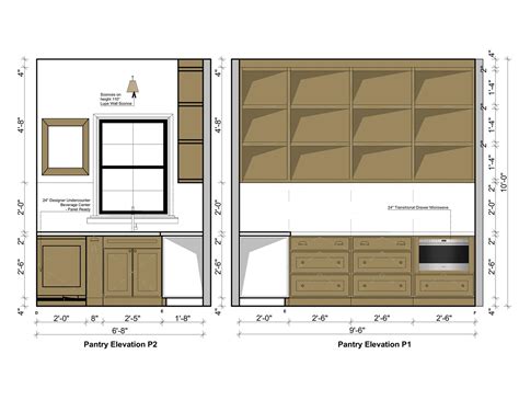 2d Pantry Room 2d Cad Cabinet Design Custom Draft Bespoke Elevations