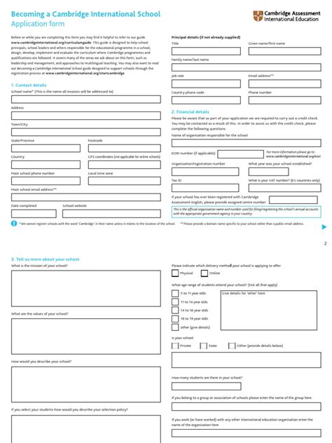 A Cis Application Form New Pdf Schools Teachers