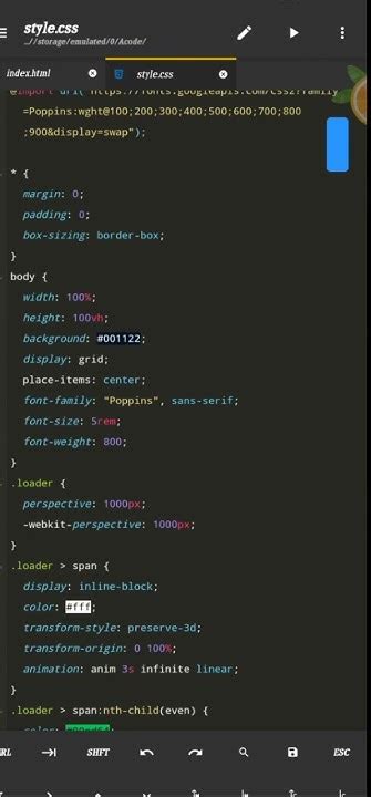 text animasi html cssandroid html5 python programming shorts