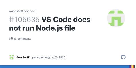 Vs Code Does Not Run Nodejs File · Issue 105635 · Microsoftvscode