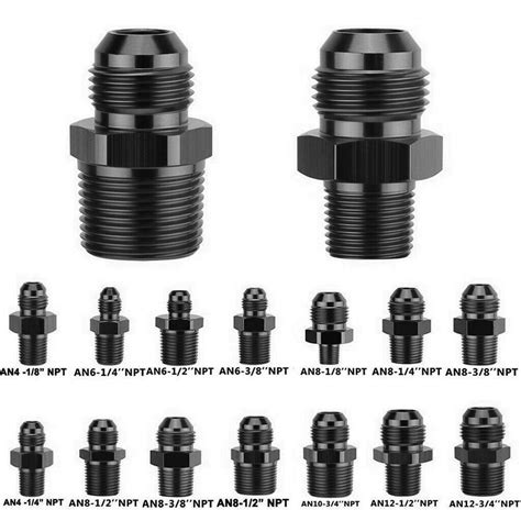 An4 An6 An8 An10 An12 To 1 8 1 4 3 8 1 2 3 4 Npt Oil Cooled Adapter