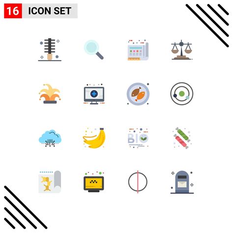 16 Thematic Vector Flat Colors And Editable Symbols Of Best Ireland Search Balance Paper