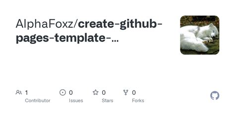 Github Alphafoxz Create Github Pages Template Vite Press