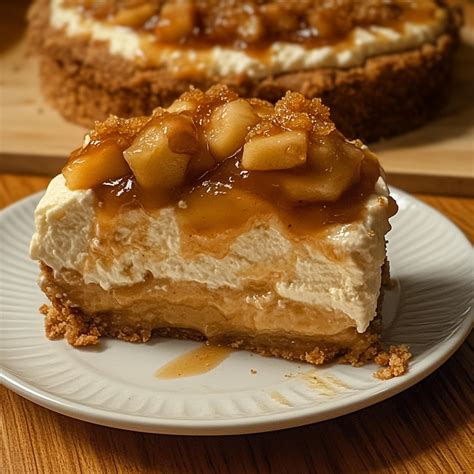 No Bake Apple Pie Cheesecake