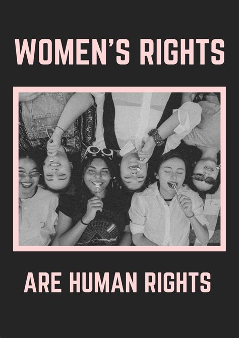 Free Custom Printable Womens Rights Poster Templates Canva