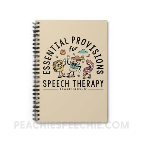 Essential Provisions For Speech Therapy Notebook