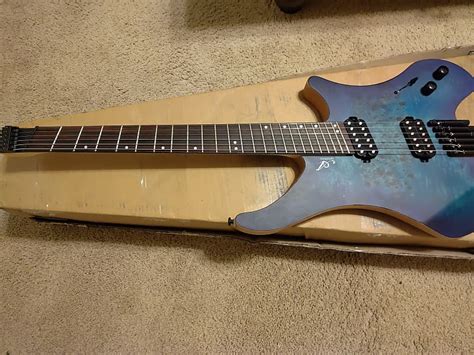 Agile Geodesic 62527 2022 Blue Purple Burl Headless Multi Reverb