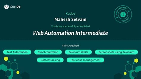Mahesh Selvam On Linkedin Learnbydoing Criodo Softwaredevelopment Upskill Technology Tech
