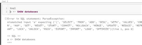 How To Point Sql Query In Notebook To An Object In R Stack Overflow