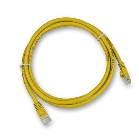 Patch Cord M Yellow Booted Funis