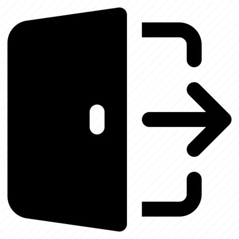 Logout Log Out Door Sign Out Arrow Exit Leave Icon Download On Iconfinder