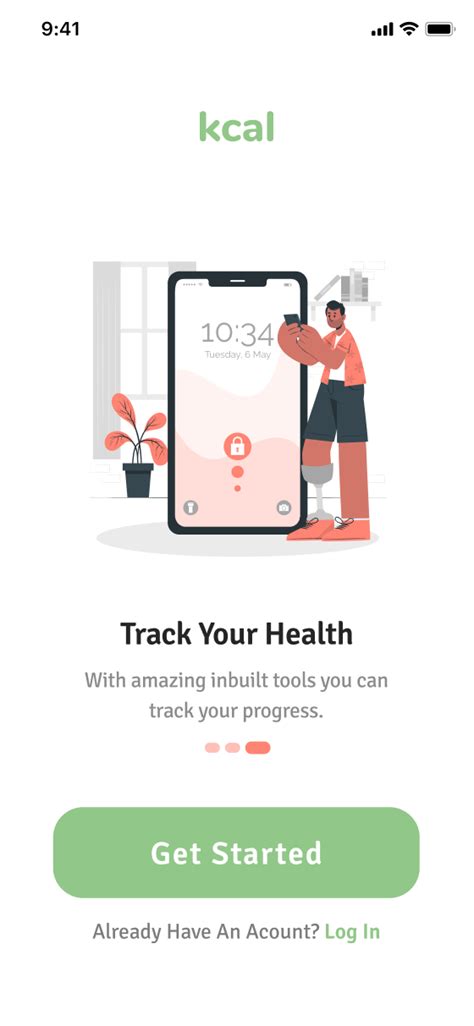 Modern Health Tracking App Onboarding Screen Design Template Figma