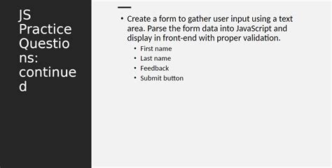 Solved JS Practice Questio Ns Continue D Create A Form To Chegg