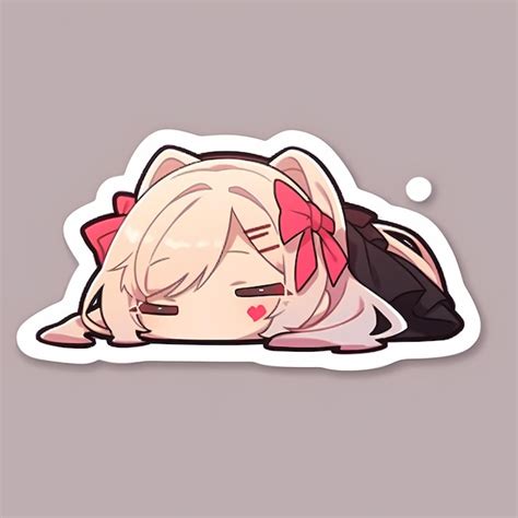 Premium Ai Image Minimal Japanese Kawaii Sleepy Lazy Girl Chibi Anime Premium Ai Image Minimal Japanese Kawaii Sleepy Lazy Girl Chibi Anime