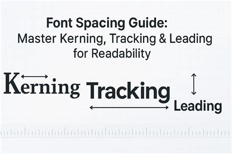 Font Spacing Guide Master Kerning Tracking And Leading For Readability