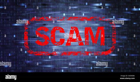 cyber scam alert binary code background illustrating internet fraud