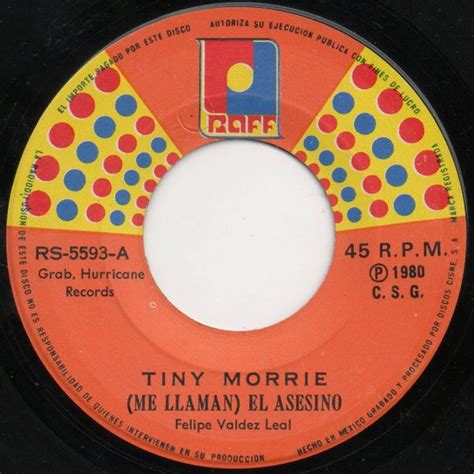 Tiny Morrie Me Llaman El Asesino 1980 Vinyl Discogs