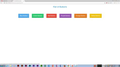 flat ui buttons in css with adobe dreamweaver cc 2017 youtube