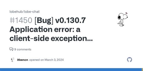 Bug V01307 Application Error A Client Side Exception Has Occurred