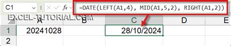 在 excel 中将日期从 yyyymmdd 转换为 dd mm yyyy