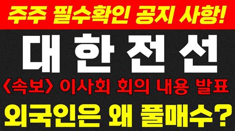 대한전선 주식콜센터 외국꼐증권사 목표가 15만원 외국인들 왜 계속 매집중 대한전선주가 대한전선 대한전선대응 대한전선주식전망 대한전선 공시 주식콜센터