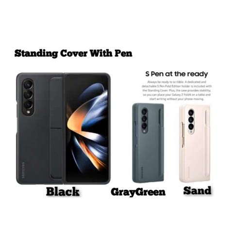 Promo Case Original Samsung Galaxy Z Fold Fold G Standing Cover With Pen Diskon Di Seller