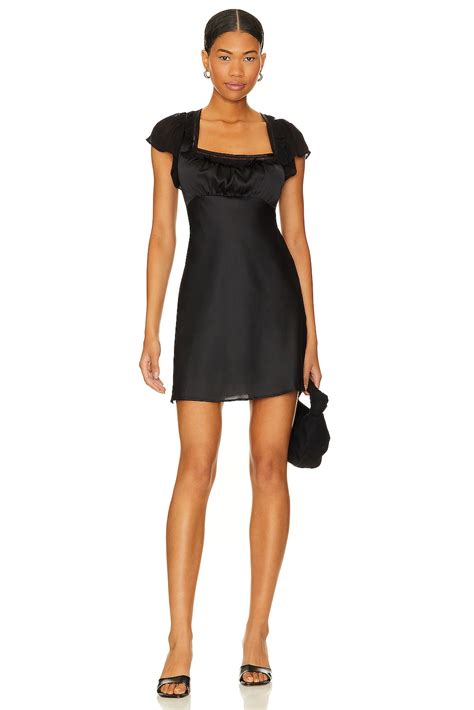 Free People Vestido Free People Violet Visions En Black Combo Revolve