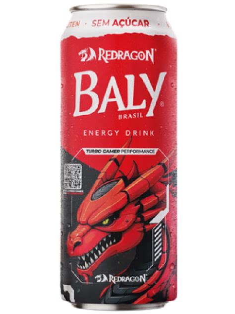 Baly Lata Gamer Redragon Morango E Pessego S Açucar 473ml Baly Unidade