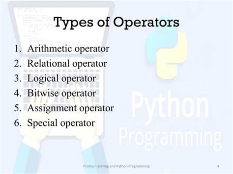 Operators In Python Ppt