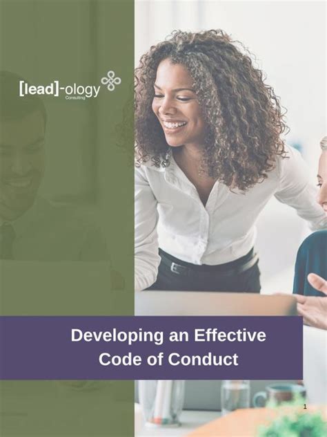 Developing An Effective Code Of Conduct Program Non Profit Leadership