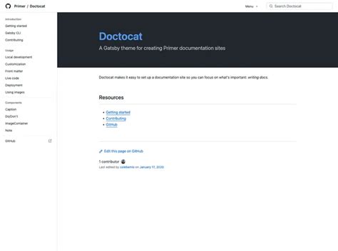 Doctocat By Primer A Undefined Template Built At Lightspeed