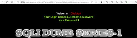 Sqli Labs通关笔记 Welcome Candy Box