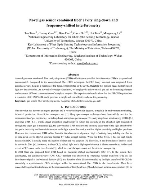 Fiber Cavity Ring Down Technology At Tayla Currey Blog