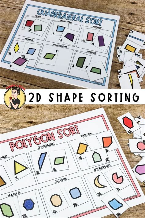 Classifying Polygons Polygon Sort Fun Math Centers Geometry Math Centers Shape Sorting