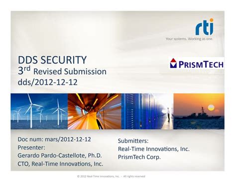 omg dds security 3rd revised submission ppt